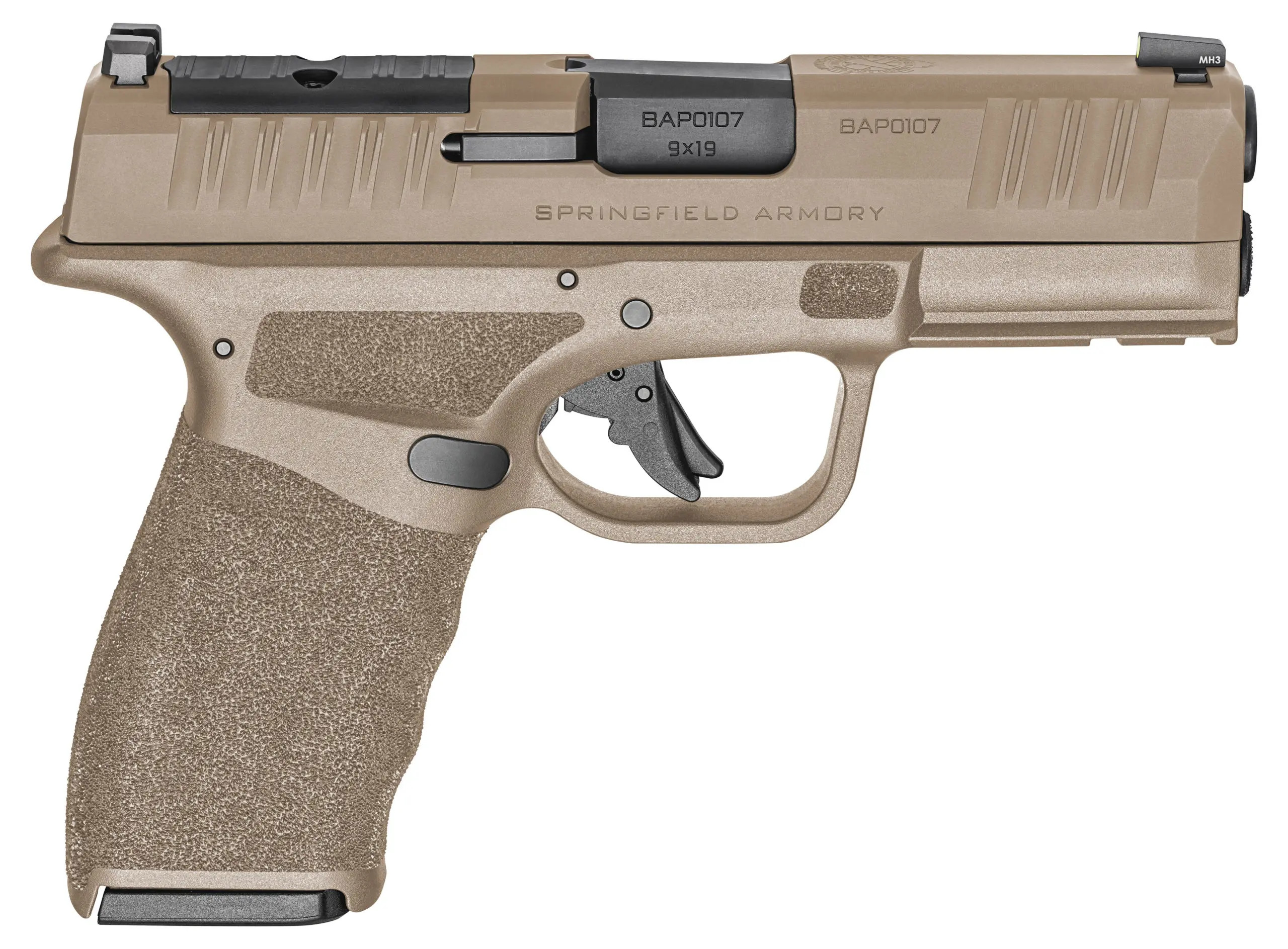 Springfield Hellcat Pro 9mm, 3.7" Barrel, Black, Viridian RFX-11 Green ...