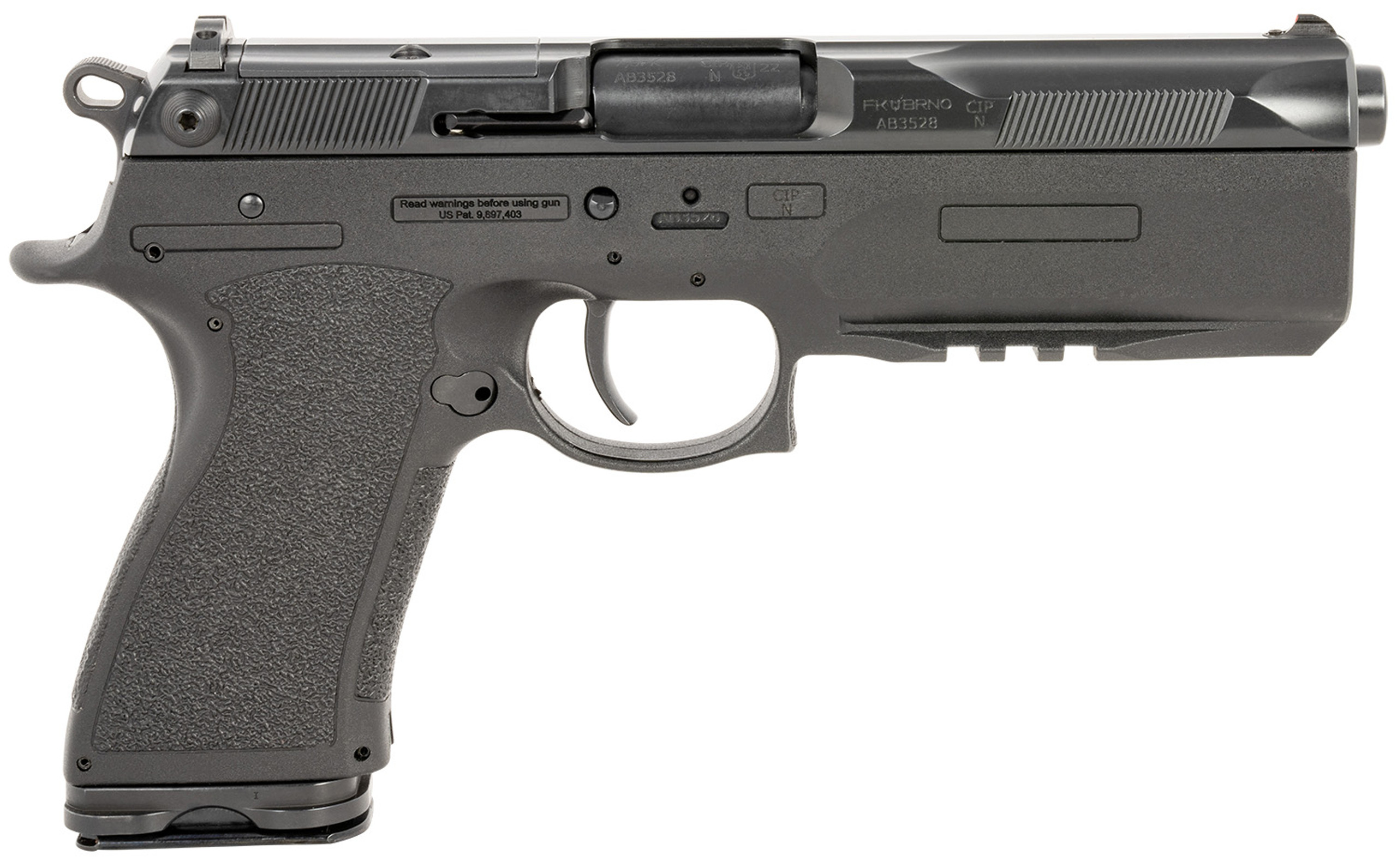 FK Brno US PSD 7.5 FK, 5.3" Barrel, Dark Gray, Optic Ready, 16rd ...