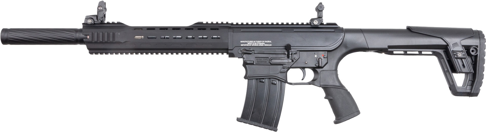 Gforce Arms Gf25 12 Ga, 3" Chamber, 20" Barrel, Cheek Riser, Flip Up ...