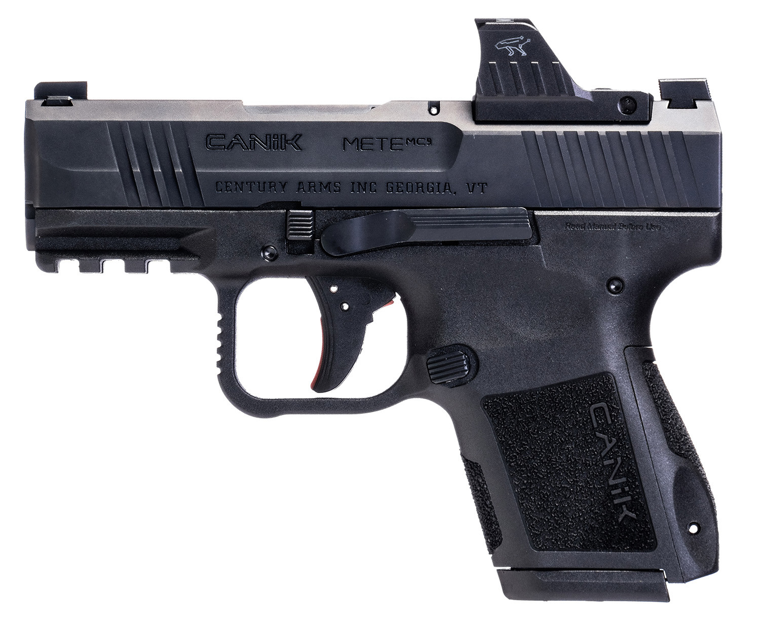 Canik MC9 9mm, 3.18" Barrel, Optics Ready, Black Finish, MeCanik MO1 ...