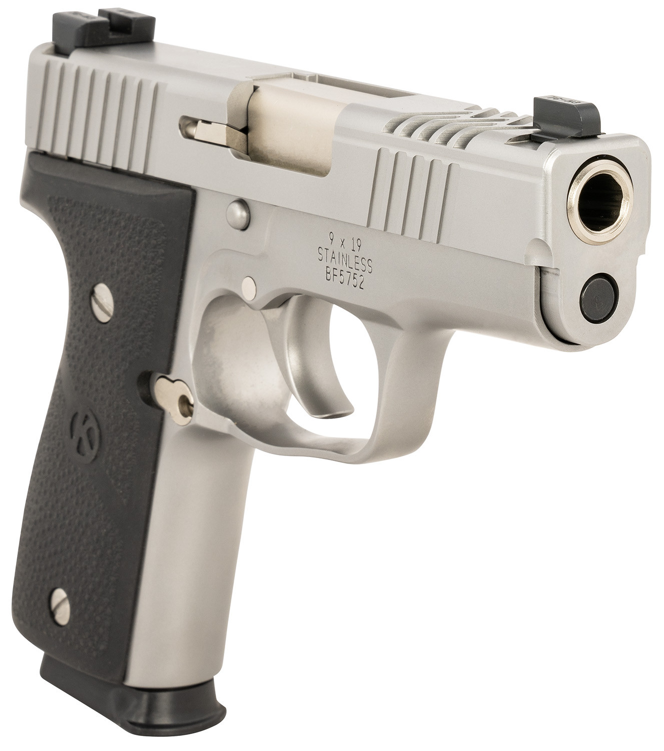 Kahr K9 9mm, 3.5" Barrel, Stainless Steel, Night Sights, 7rd - Impact Guns