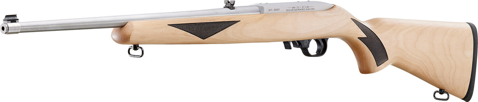 Ruger 10/22 Sporter 22 LR, 18.5" Barrel, 75th Anniversary, Natural ...