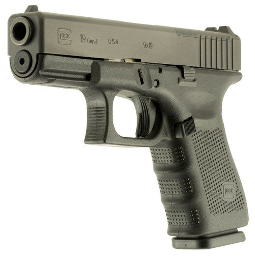 *D* Glock G19 Gen4 MOS 9mm 4.02" Barrel, Black Frame & Optic Cut Slide ...