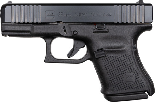 Glock 29 Gen 5 AUS Sub-Compact 10mm, 3.78" Barrel, Black, Fixed Sights ...