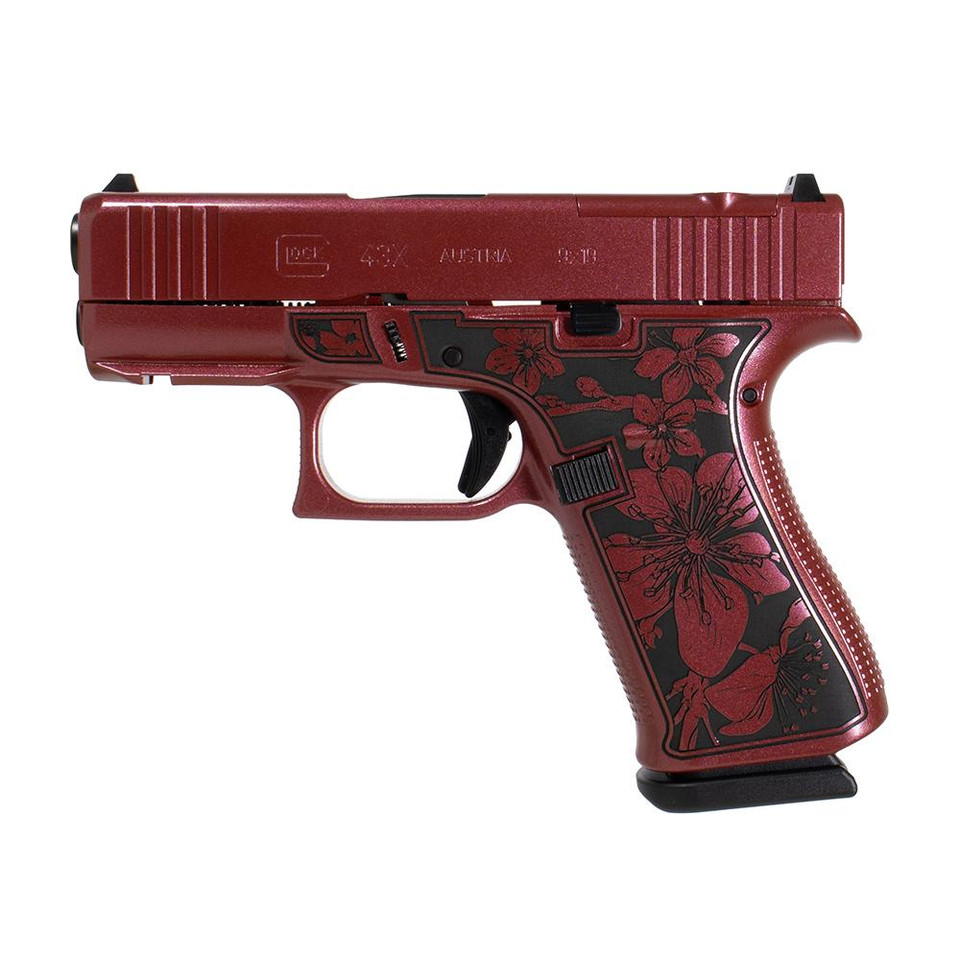 Glock 43x Custom "Cherry Blossom Medusa Pink" 9mm, 3.41" Barrel, 10rd ...