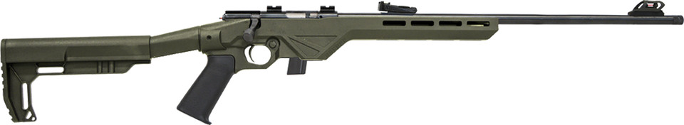 Legacy Citadel Trakr Bolt-Action 17 HMR, 21" Barrel, Olive Drab Green ...