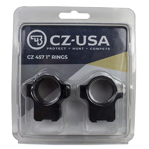 CZ Scope Ring Set For Rifle CZ 455/457 Dovetail 1" Tube Matte Black ...