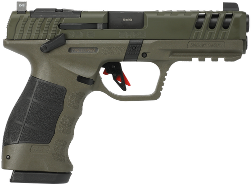 SAR USA SAR9 Gen3 9mm, 4.4" Barrel, Olive Drab Green Cerakote, 17rd ...