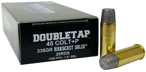 DoubleTap 45 Colt+P, 335gr, Hard Cast Solid, 20rd Box - Impact Guns