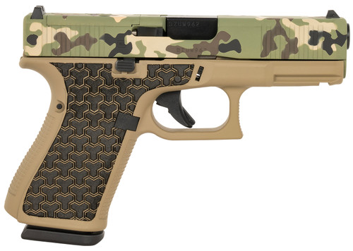 Glock G19 Gen 5 MOS 9mm, 4.02" Barrel, Hunter Cerakote, Coyote Tan ...