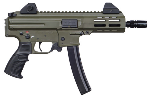 Global Defense SA-9 9mm, 6" Threaded Barrel, Barrel, Olive Drab Green ...