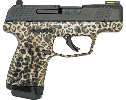 Ruger Max-9 9mm, 3.2" Barrel, Leopard Print Frame, Black Slide, 12rd ...