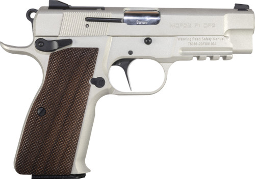 Girsan High Power PI 9mm, 3.88" Barrel, Silver Cerakote, Walnut Grip ...