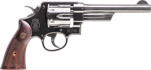 Smith & Wesson Model 20 357 Magnum, 6" Barrel, Blued Frame, Rosewood ...
