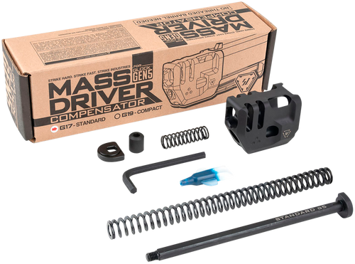 Strike Mass Driver Comp, 9mm, Fits Glock 17 Gen 5, Includes Recoil ...
