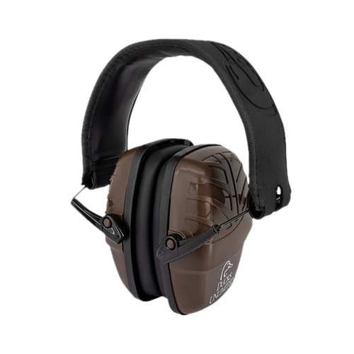 Radians Low Profile Earmuff Over the Head Brown - Impact Guns