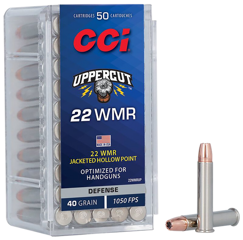 CCI Uppercut 22 WMR 40gr Jacketed Hollow Point, 50rd Box - Impact Guns