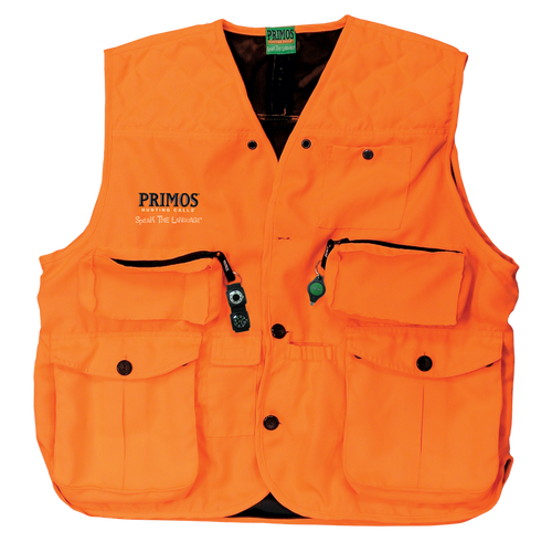 Primos Gunhunter's Hunting Vest XL Blaze Orange Features Compass & LED ...
