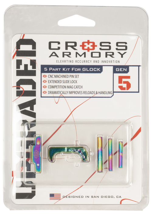 Cross Armory 3 Piece Upgrade Kit Glock Gen5 Rainbow Aluminum - Impact Guns