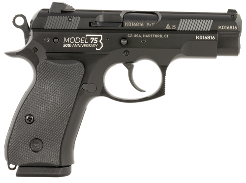 CZ 75D 50th Anniversary Compact Frame 9mm 15rd,3.75" Black Barrel ...