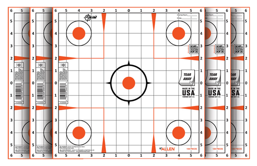 EZ-Aim 15333-100 Sight-In Shooting Target Grid Self-Adhesive Paper ...