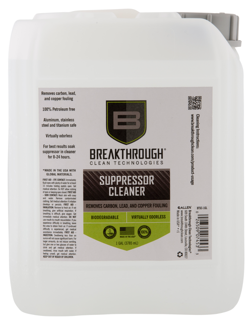 Breakthrough Clean Technologies Suppressor Cleaner, Solvent, 1 Gallon ...