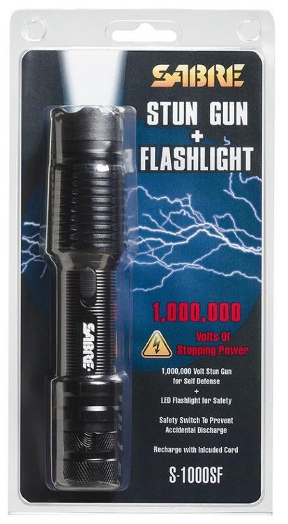 Sabre 1 Million Volt Stun Gun, With Light - Impact Guns