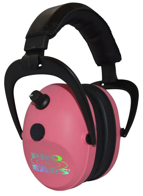 Pro Ears Gold II Electronic Earmuff, NRR26, Pink - Impact Guns
