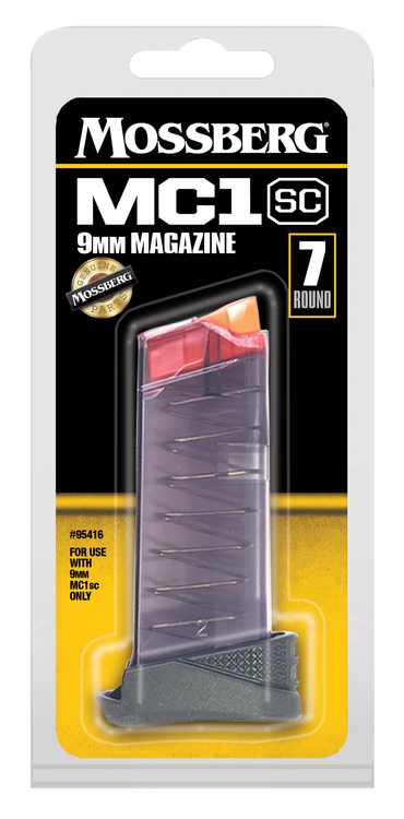 Mossberg Magazine, 9mm, 7Rd, Clear, Fits Mossberg MC1SC - Impact Guns