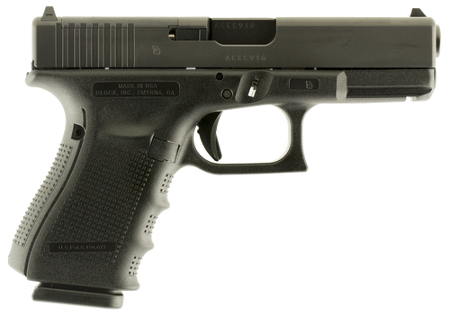 *D* Glock G19 Gen4 MOS 9mm 4.02" Barrel, Black Frame & Optic Cut Slide ...