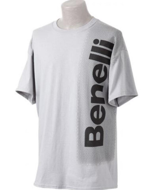 Benelli Vertical Logo T-Shirt, Gray, Small - Impact Guns
