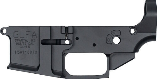 GLFA AR-15 Stripped Lower Receiver Aluminum Black - Impact Guns