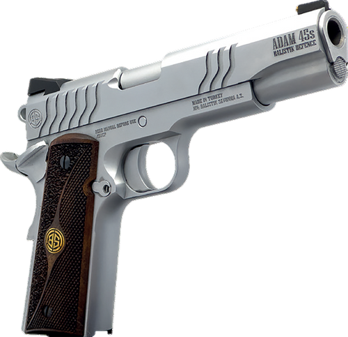 Dickinson1911 Adam S 45 ACP, 5" Barrel, Stainless, Serrated Slide, Wood ...