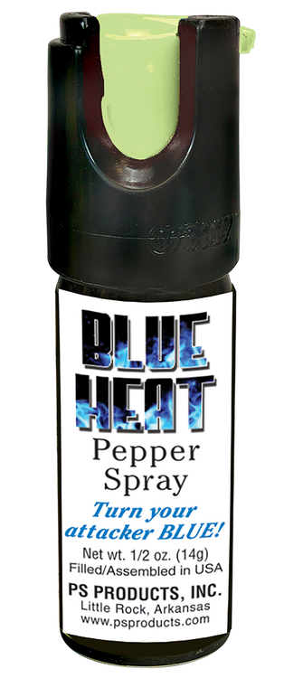 PS Products Blue Heat, Pepper Spray, .5oz, Aerosol Can - Impact Guns