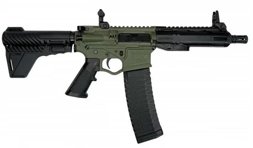 ATI Omni Hybrid AR15 Pistol 5.56x45/223, 7.5" Barrel, OD Grn, Flip Up ...