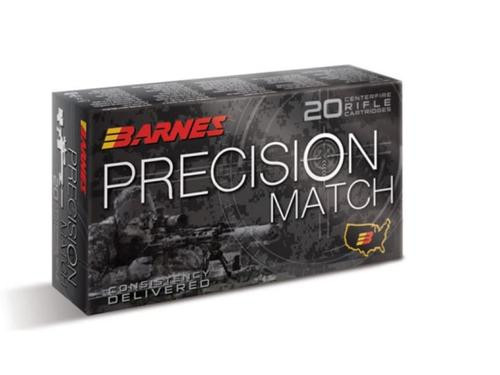 Barnes Precision Match .308 Win 175gr, Open Tip Match, 20rd Box ...