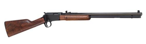 Henry Pump 22 Mag 20" Octagon Barrel, Walnut Stock, Blue Finish, 12 ...