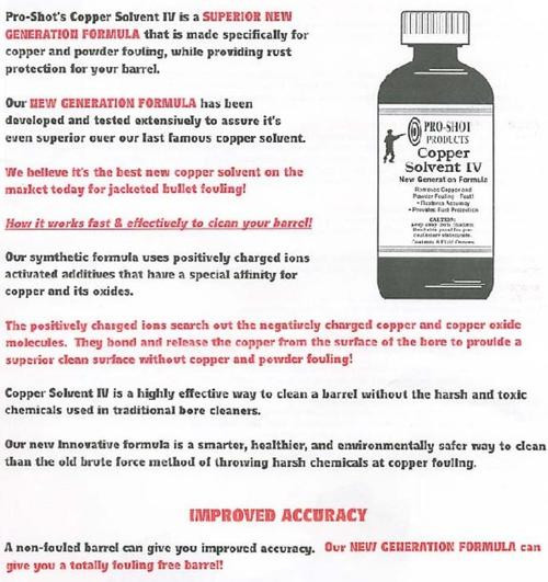 Pro-Shot Copper Solvent IV, 8oz Bottle - Impact Guns