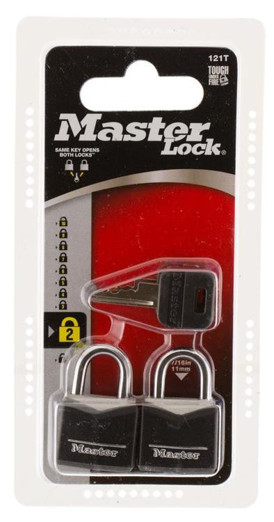 Master Lock Wide Covered Padlock 2 Pack Black - Impact Guns