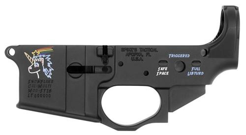 Spikes Lower Snowflake Receiver, AR15 5.56 Multi-Caliber, Black ...