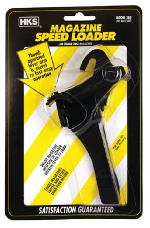 HKS 380/9mm Single Stack 9mm/380 Mag Loader Black - Impact Guns