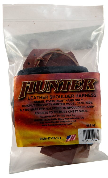 Hunter Shoulder Harness, Leather Brown - Impact Guns