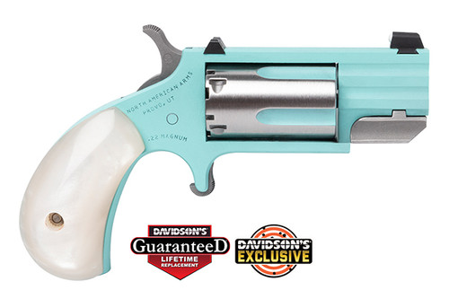 North American Arms NAA Pug 22mag 1" Heavy Barrel Turquoise Cerakote ...