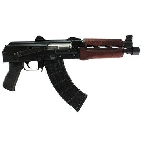 Zastava ZPAP92 7.62X39mm, 10" Barrel, Blued, Red Wood, Bulged Trunnion ...