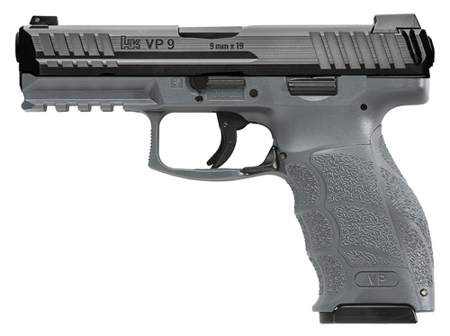 HK VP9 9mm, 4.09" Barrel, Gray Frame, Black Slide, Night Sights, Paddle ...