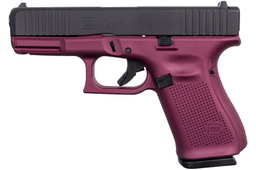 Glock 19 USA Gen5 9mm, 4.02'' Barrel, Black Cherry Frame, Black Slide ...