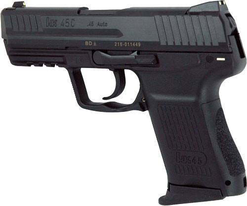 HK HK45C V7 LEM .45 ACP, 3.94" Barrel, Black, 3 Dot Sights, Double ...