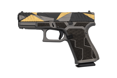 Glock 19 Gen5 MOS 9mm, 4" Barrel, Geodesic Camo, Hybrid Stipple, Optic ...