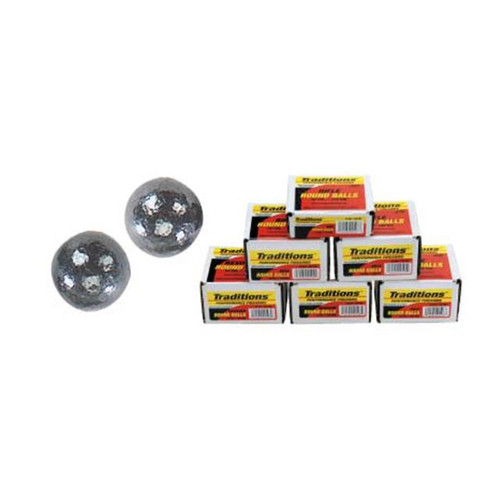 Traditions Muzzleloader Balls 50 Caliber Lead Ball 177gr, 100 count ...