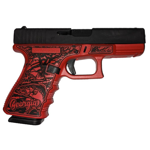 Glock 19 Gen 3 Custom "Georgia Red" 9mm, 4.02" Barrel, 15rd - Impact Guns
